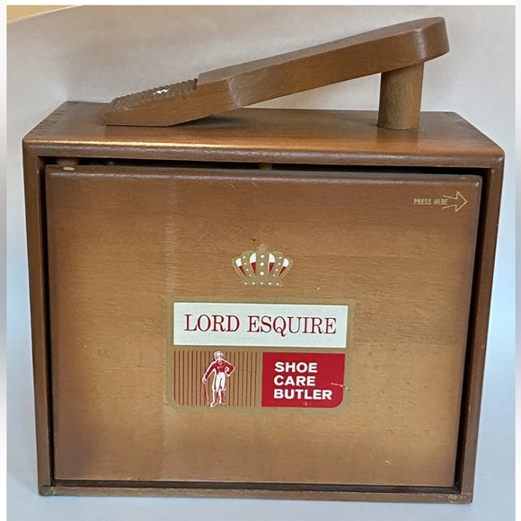 Other | Vintage Lord Esquire Wooden Shoe Valet Kit With Accessories ...